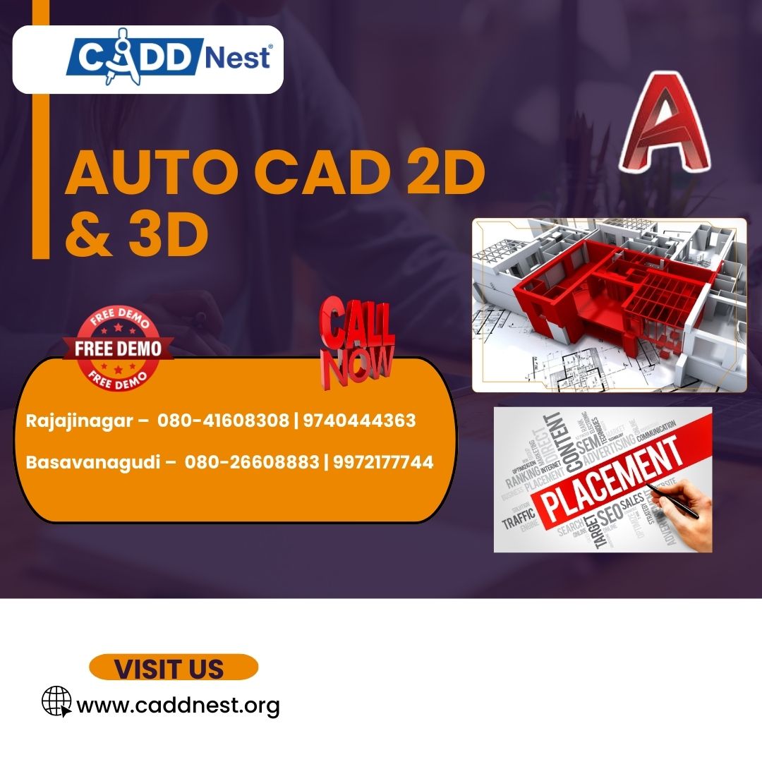CAD Training in Bangalore With 100% Placement Assistance | CADD Nest